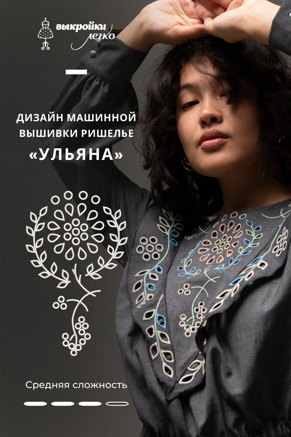 Набор дизайнов машинной вышивки ришелье. Хюгге коллекция «Ульяна ...